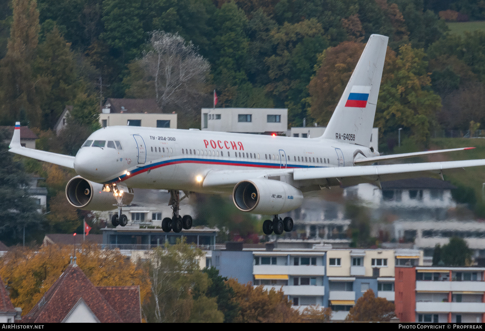 Aircraft Photo of RA-64058 | Tupolev Tu-204-300 | Rossiya - Special Flight Detachment ...