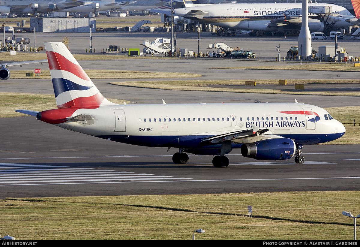 Aircraft Photo of G-EUPC | Airbus A319-131 | British Airways | AirHistory.net #636418
