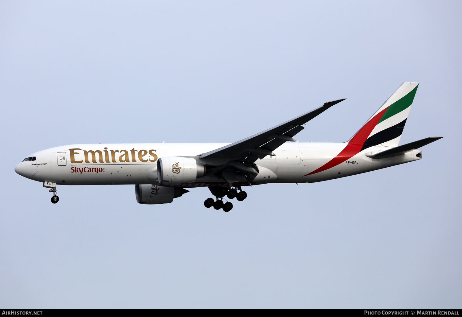 Aircraft Photo of A6-EFU | Boeing 777-F | Emirates SkyCargo ...