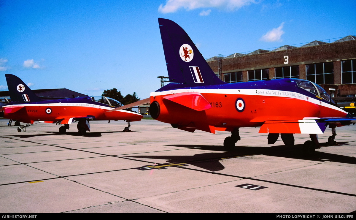 Aircraft Photo of XX163 | Hawker Siddeley Hawk T.1 | UK - Air Force ...