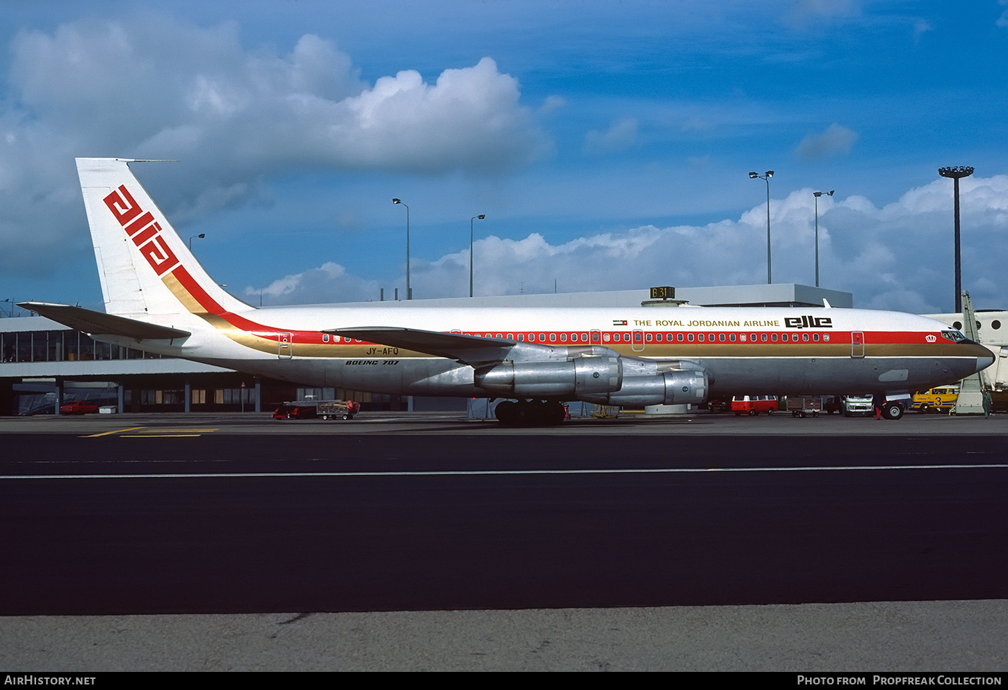 Aircraft Photo of JY-AFQ | Boeing 707-344C | Alia - The Royal Jordanian ...