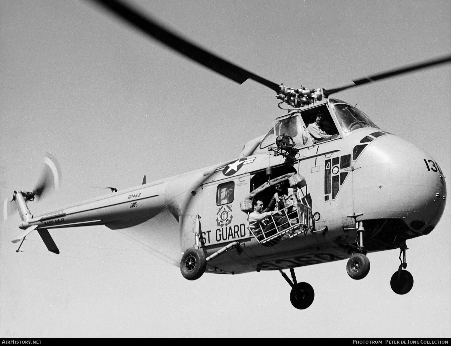 Aircraft Photo of 1305 | Sikorsky HO4S-3G (S-55B) | USA - Coast Guard ...