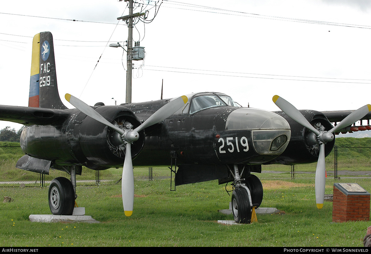 Aircraft Photo of FAC2519 | Douglas B-26C Invader | Colombia - Air ...