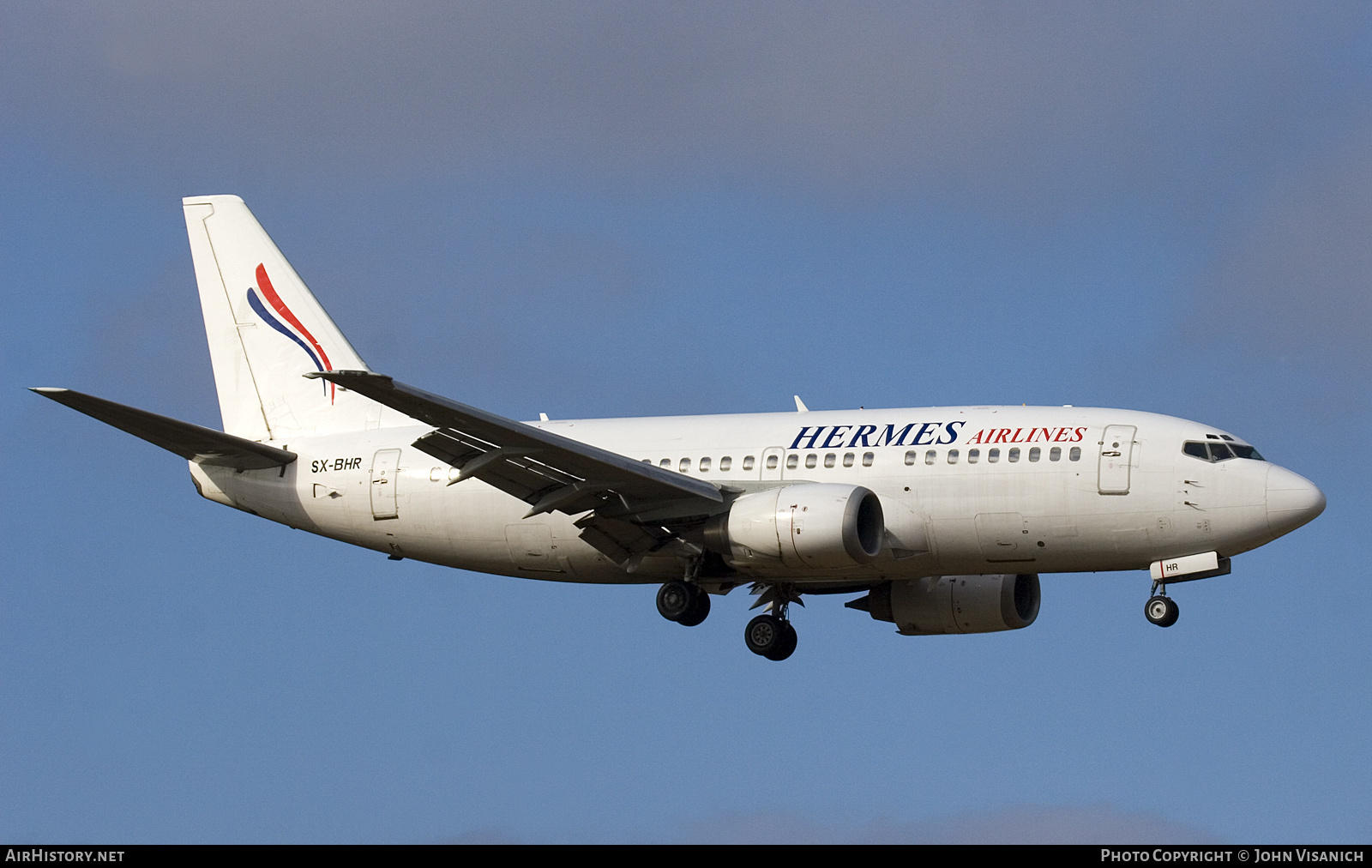 Aircraft Photo of SX-BHR | Boeing 737-5L9 | Hermes Airlines ...