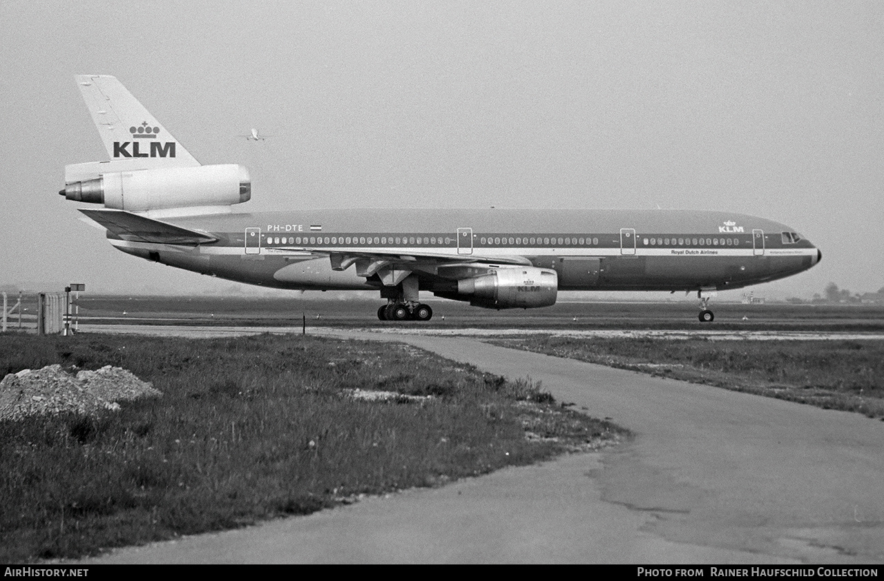 Aircraft Photo of PH-DTE | McDonnell Douglas DC-10-30 | KLM - Royal Dutch Airlines | AirHistory ...