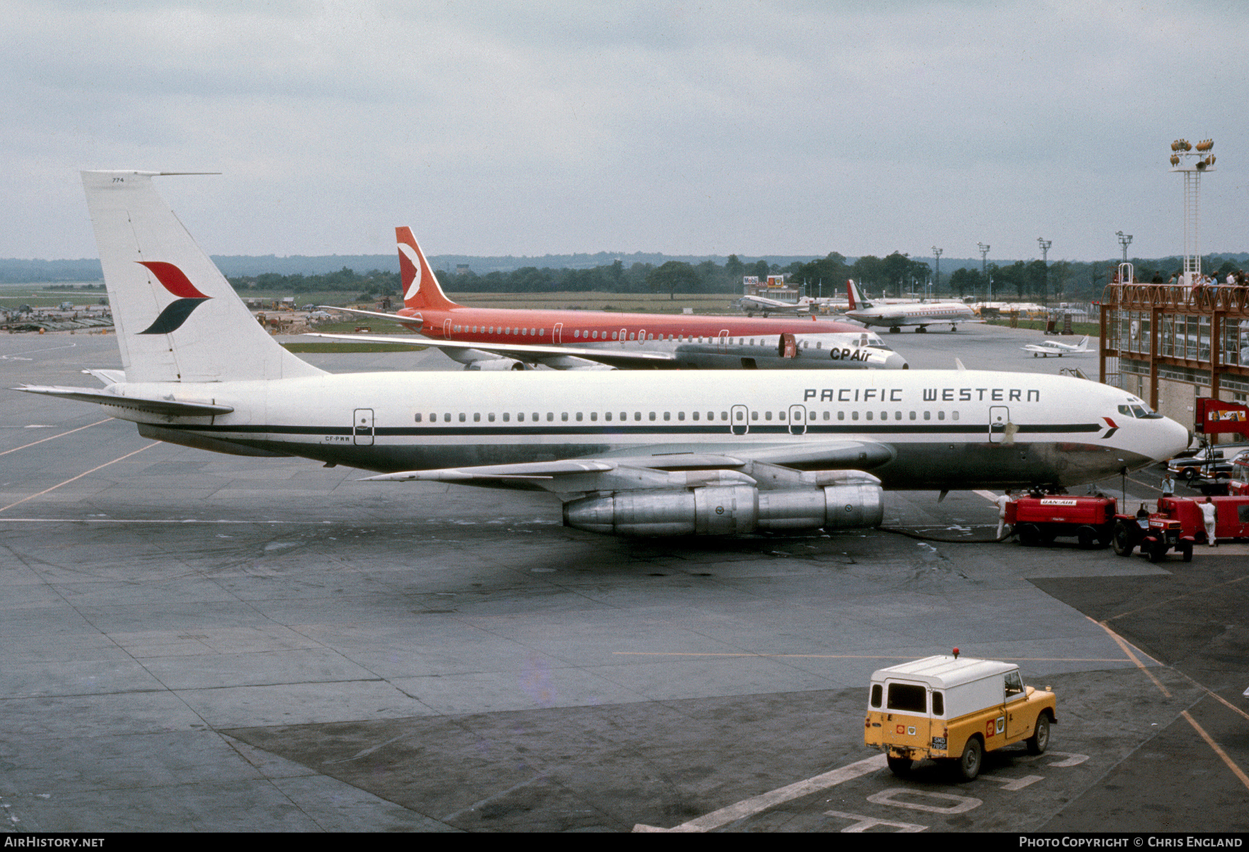 Aircraft Photo of CF-PWW | Boeing 707-138B | Pacific Western Airlines ...