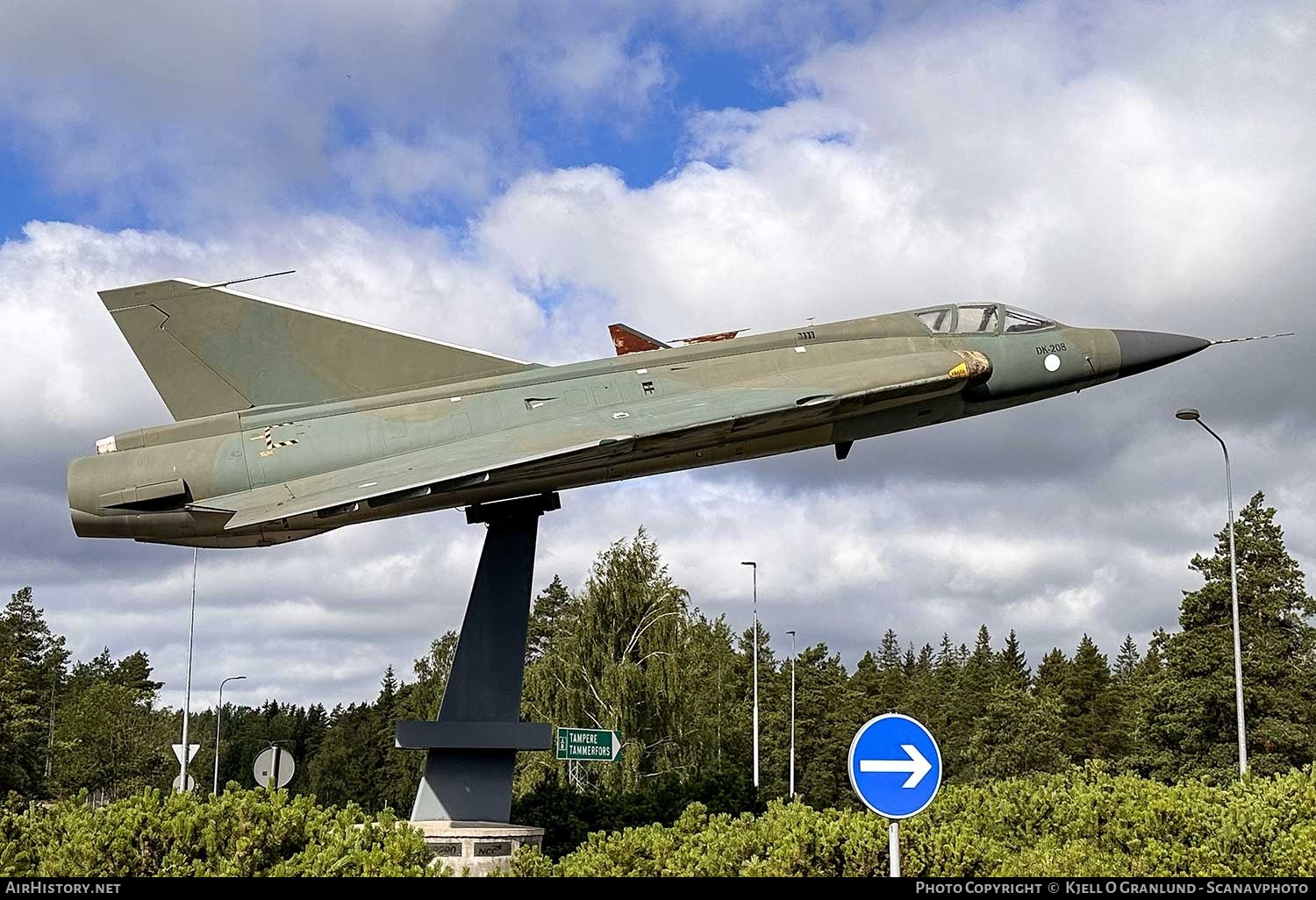 Aircraft Photo of DK-208 | Saab J35BS Draken | Finland - Air Force | AirHistory.net #710896