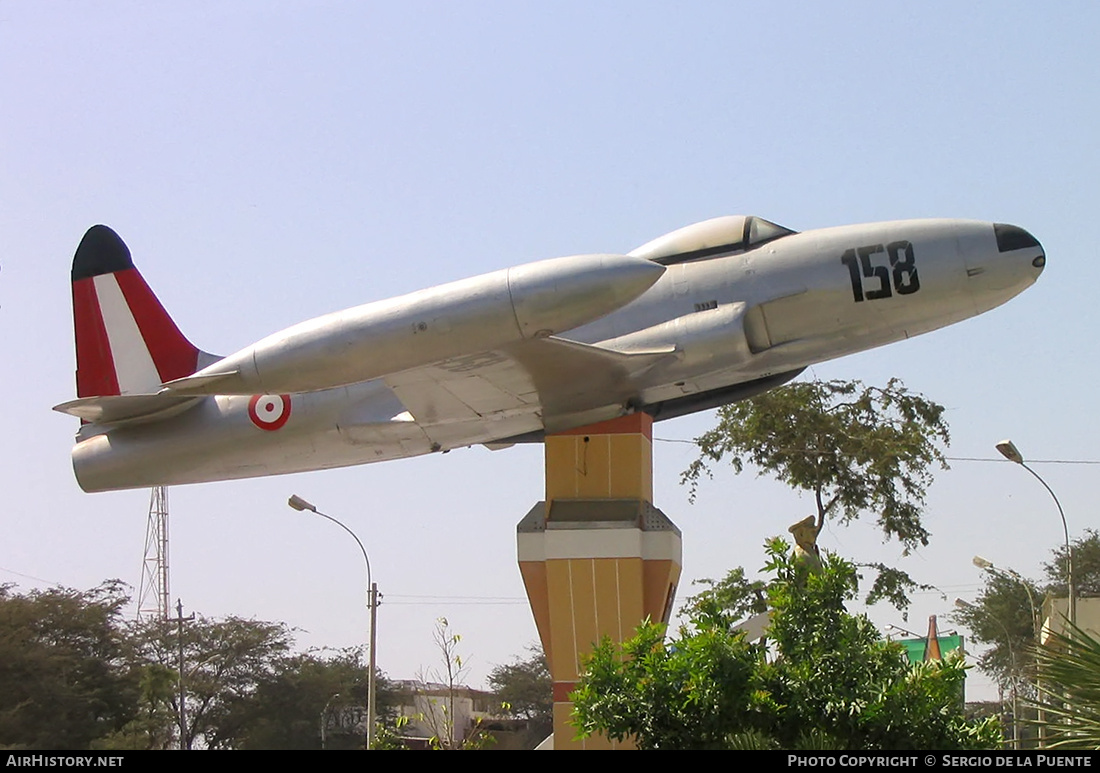 Aircraft Photo of 158 | Lockheed F-80C Shooting Star | Peru - Air Force | AirHistory.net #719009