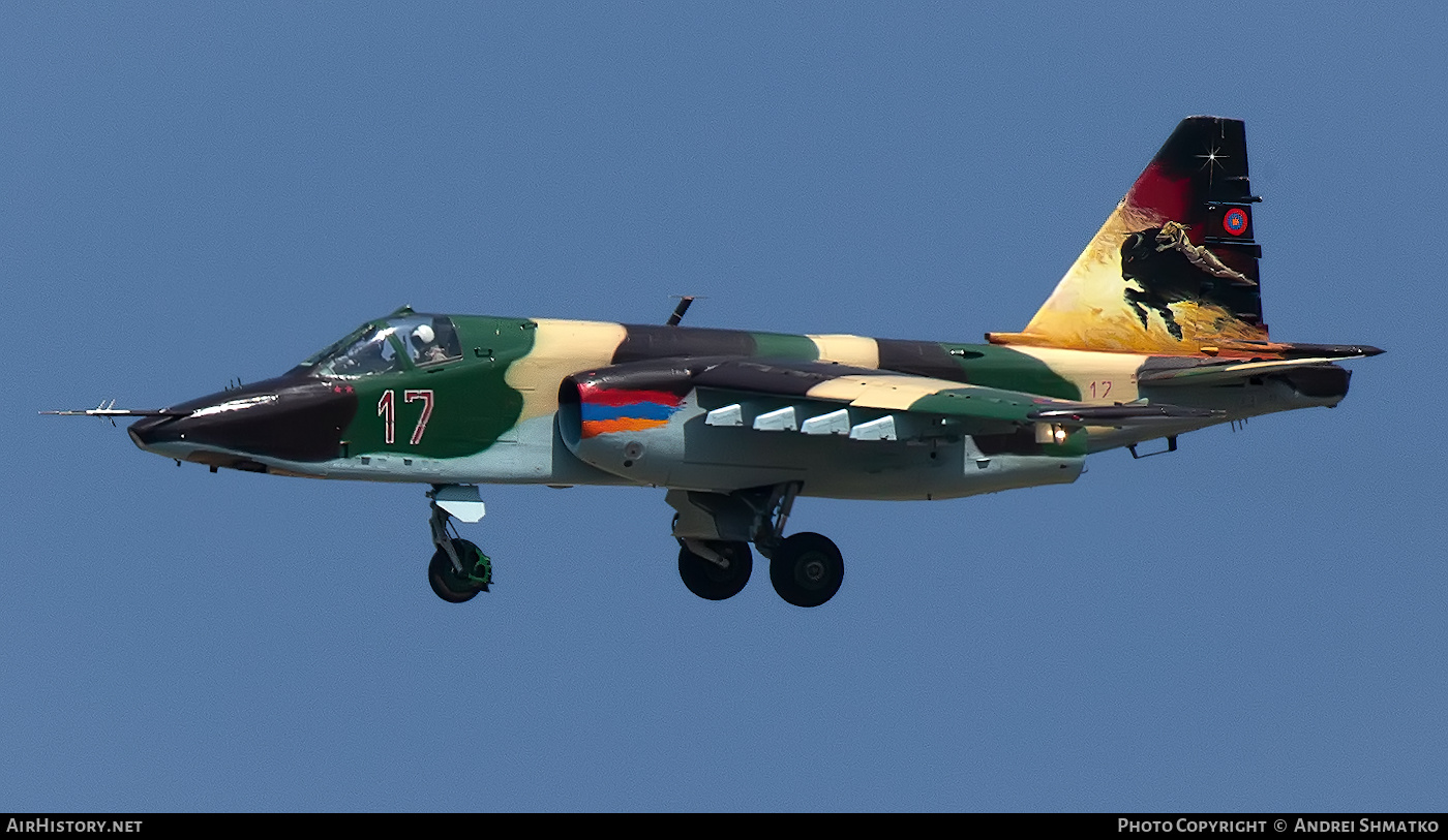 Aircraft Photo of 17 | Sukhoi Su-25K | Armenia - Air Force | AirHistory.net #723298