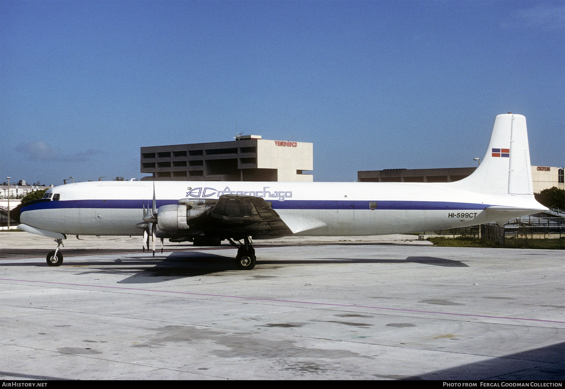 Aircraft Photo of HI-599CT | Douglas DC-7C(F) | Aerochago | AirHistory ...