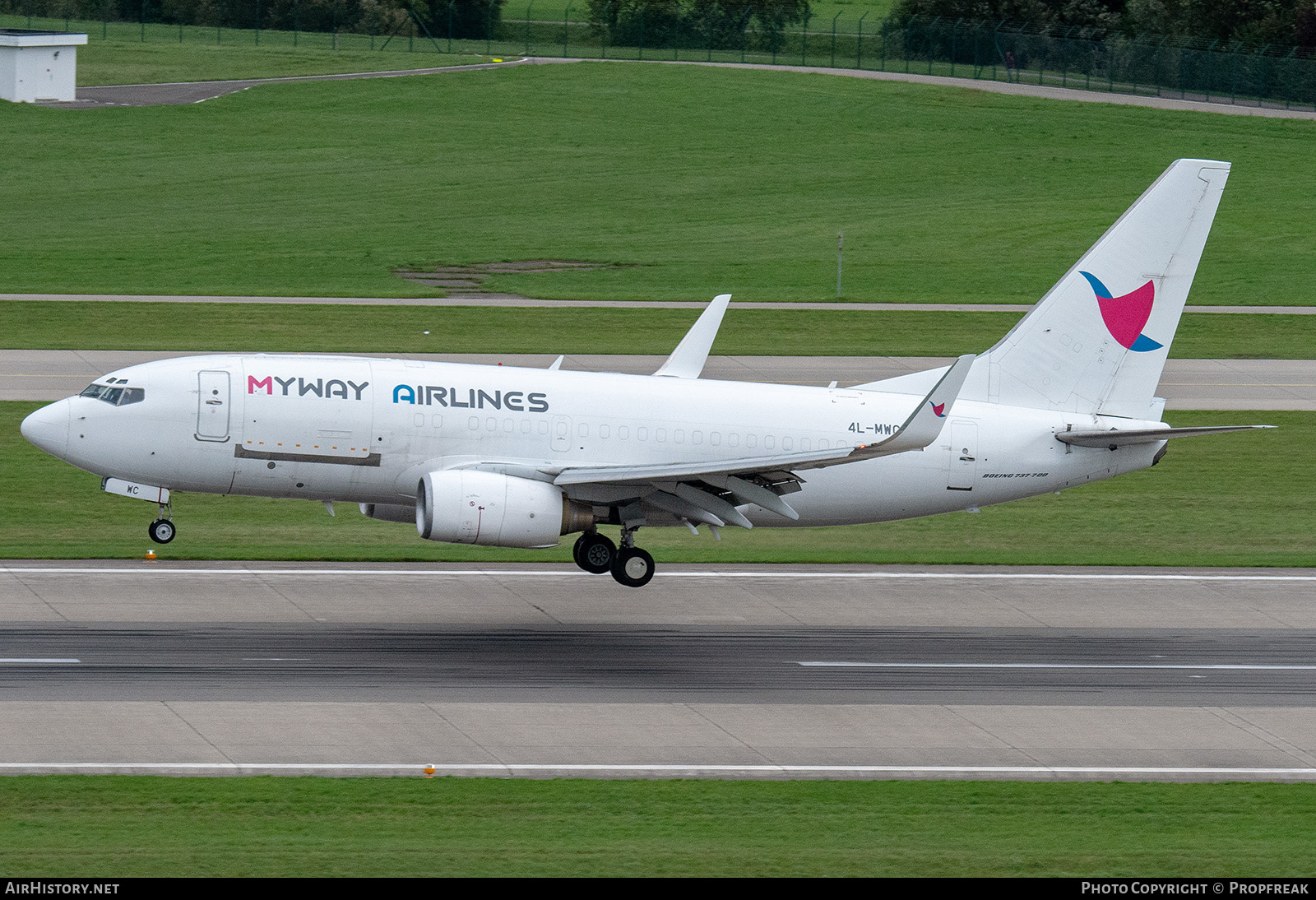 Aircraft Photo of 4L-MWC | Boeing 737-75C(F) | MyWay Airlines | AirHistory.net #731239