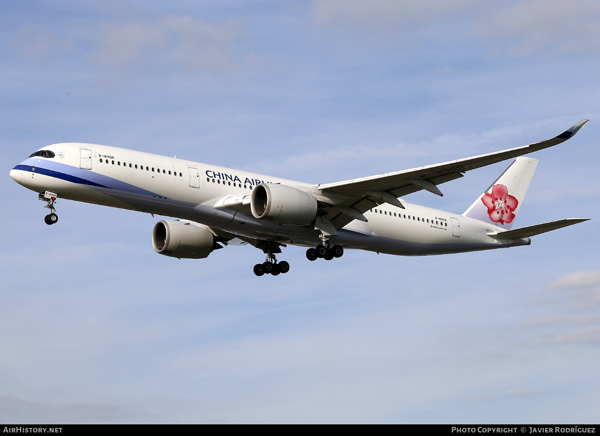 Aircraft Photo of B-18908 | Airbus A350-941 | China Airlines ...