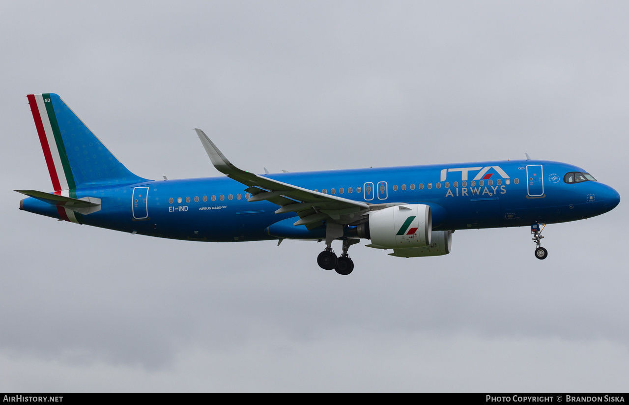 Aircraft Photo of EI-IND | Airbus A320-272N | ITA Airways | AirHistory.net #751585