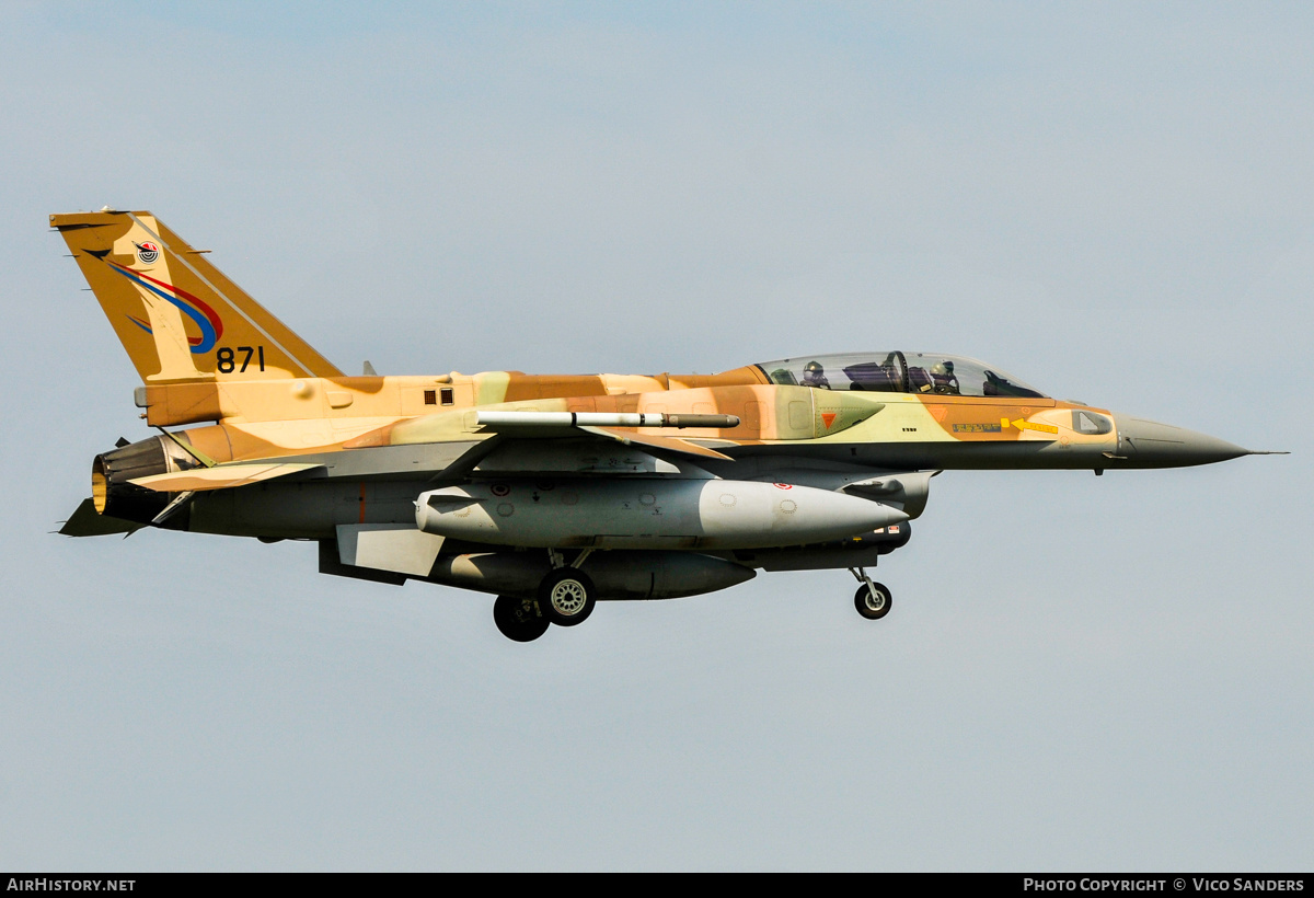 Aircraft Photo of 871 | Lockheed Martin F-16I Sufa | Israel - Air Force | AirHistory.net #763605