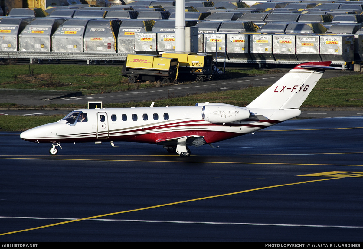 Aircraft Photo of LX-FYG | Cessna 525B CitationJet CJ3+ | AirHistory ...