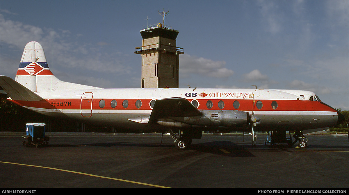 Aircraft Photo of G-BBVH | Vickers 807 Viscount | GB Airways ...
