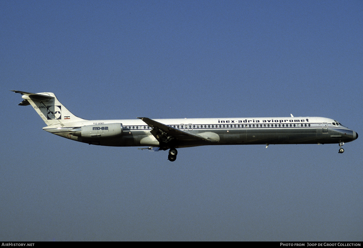 Aircraft Photo of YU-ANG | McDonnell Douglas MD-82 (DC-9-82) | Inex-Adria Airways | AirHistory ...