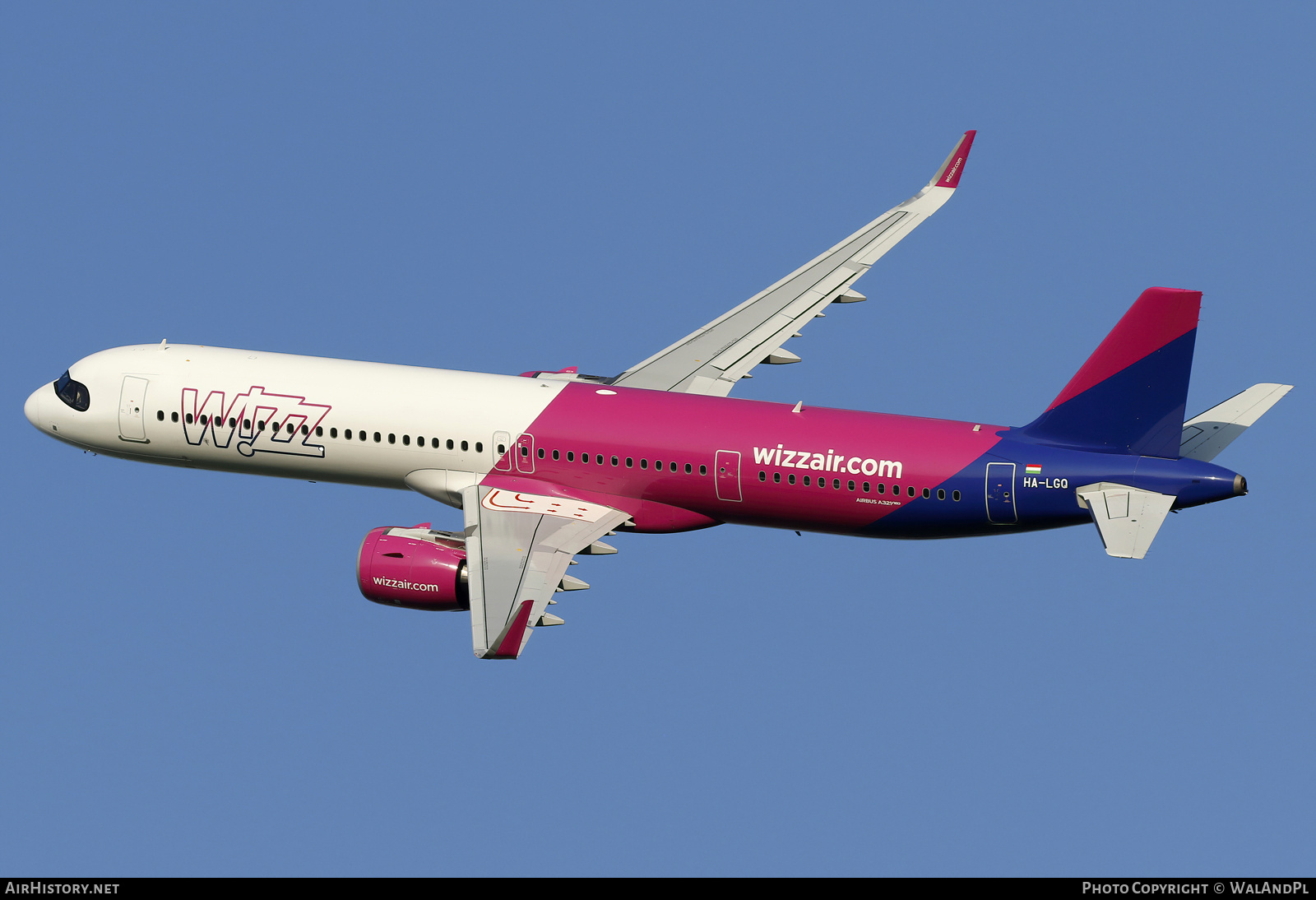Aircraft Photo of HA-LGQ | Airbus A321-271NX | Wizz Air | AirHistory.net #820035